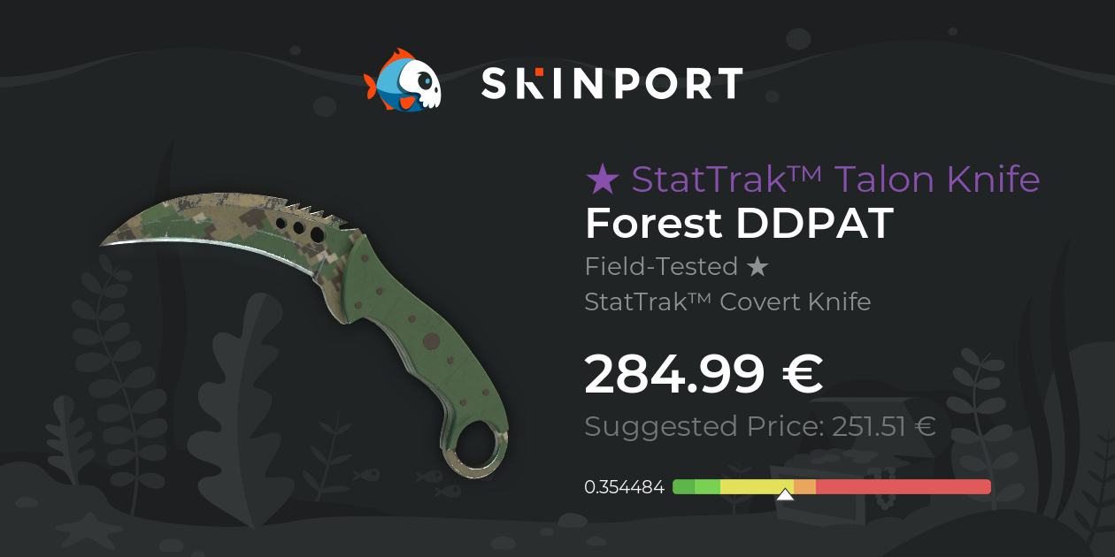 StatTrak™ Talon Knife | Forest DDPAT (Field-Tested) - Counter-Strike 2 ...
