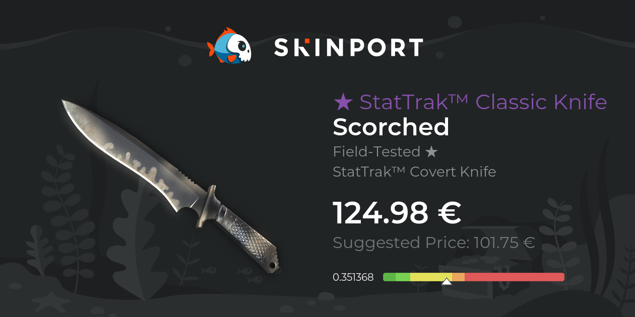 Klassisches Messer (★ StatTrak™) | Versengt (Einsatzerprobt) - Counter ...