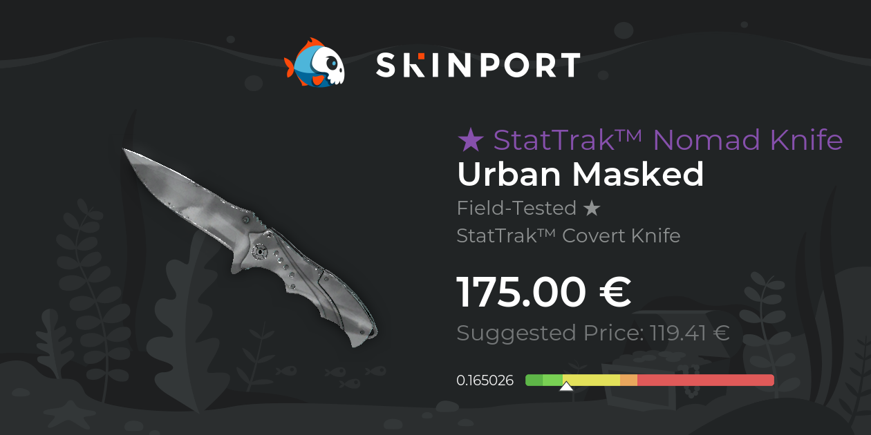 StatTrak™ Nomad Knife | Urban Masked (Field-Tested) - Counter-Strike 2 ...