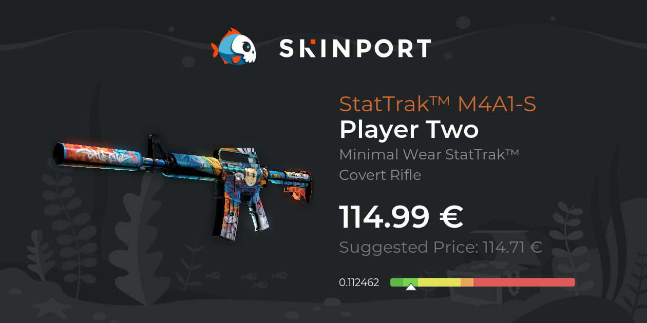 StatTrak™ M4A1-S | Player Two (Minimal Wear) - CS2 - Skinport