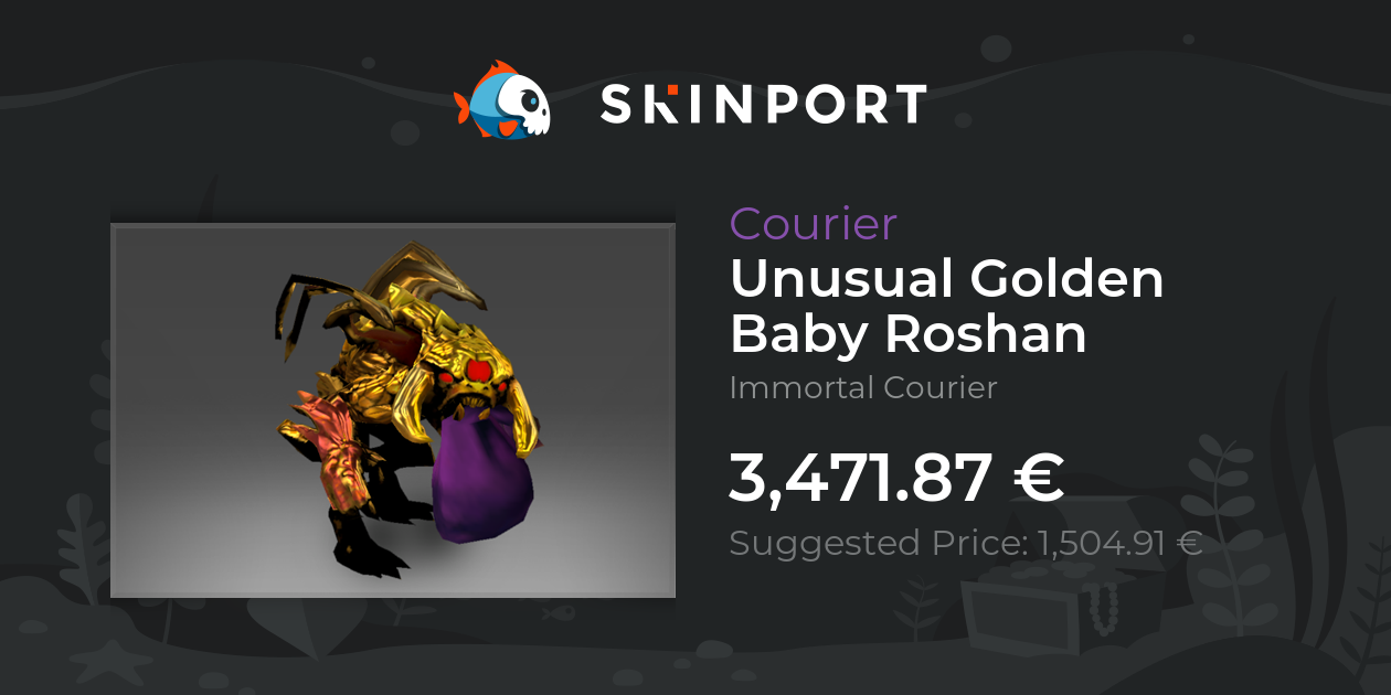 Unusual Golden Baby Roshan - Dota 2 - Skinport