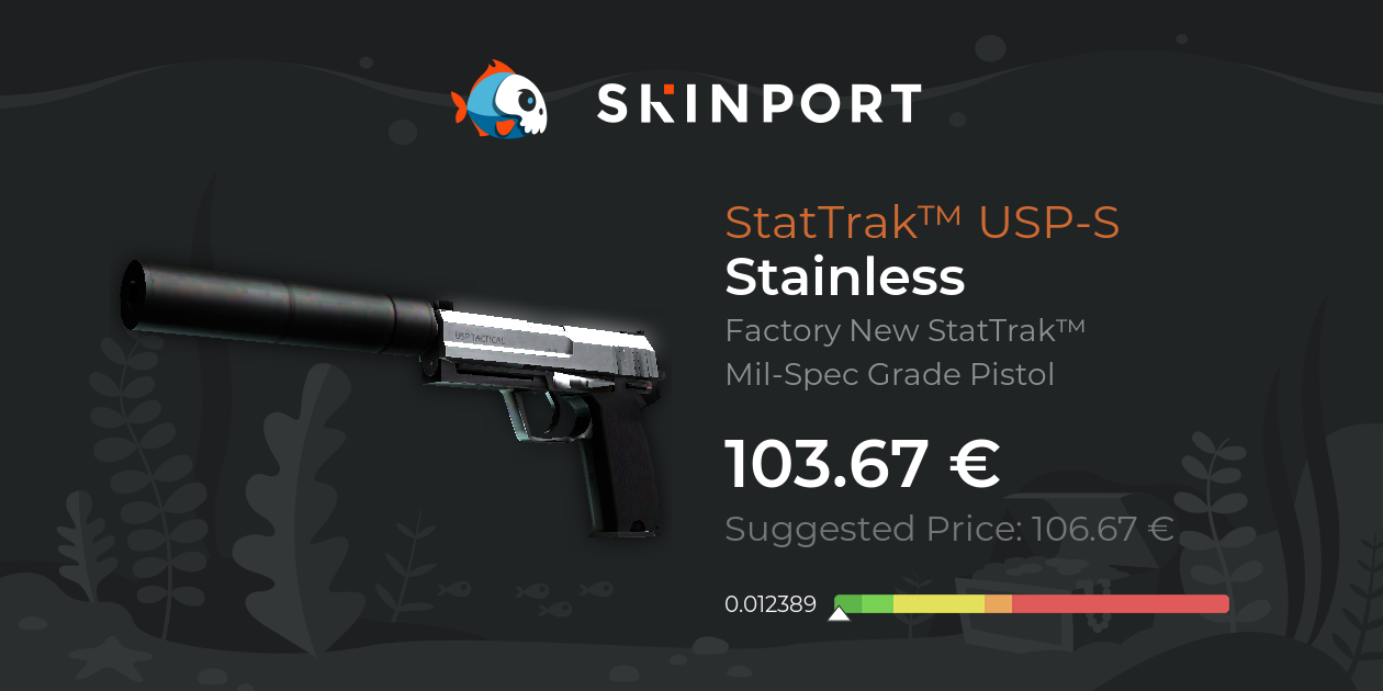 StatTrak™ USP-S | Stainless (Factory New) - CS2 - Skinport