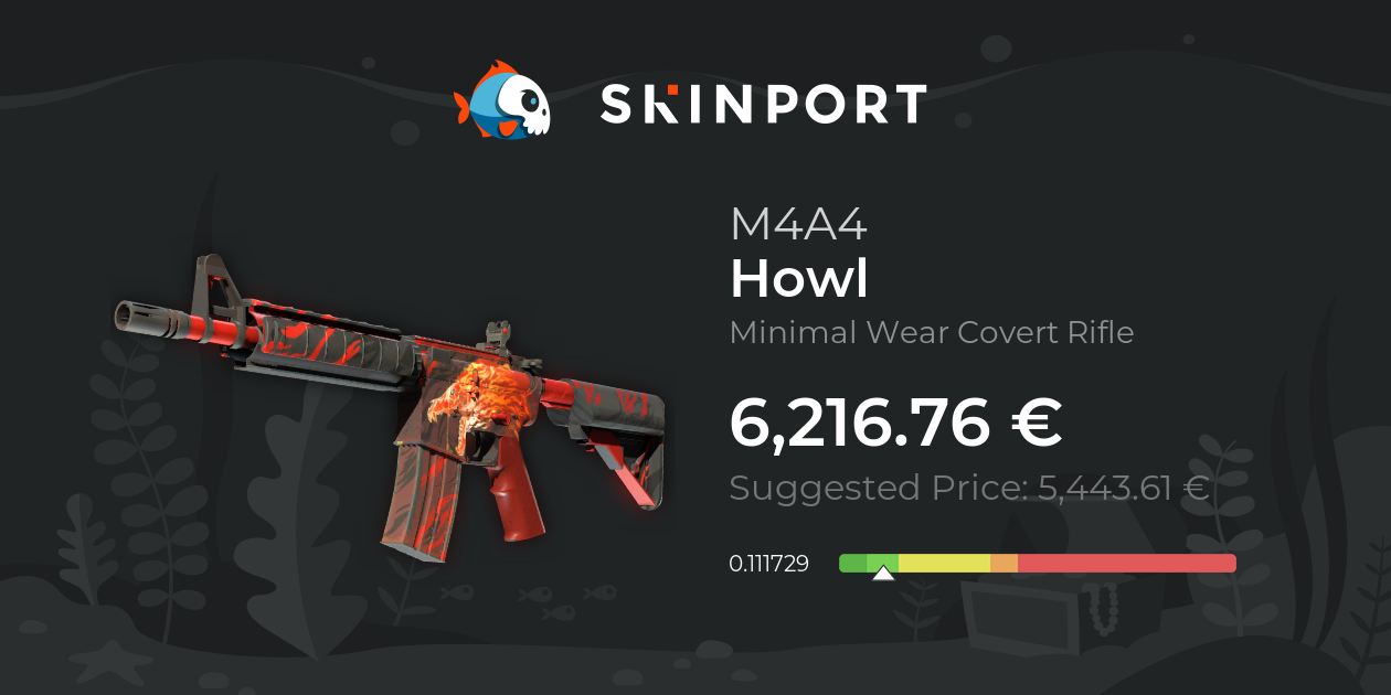 M4A4 | Howl (Minimal Wear) - Counter-Strike 2 - Skinport