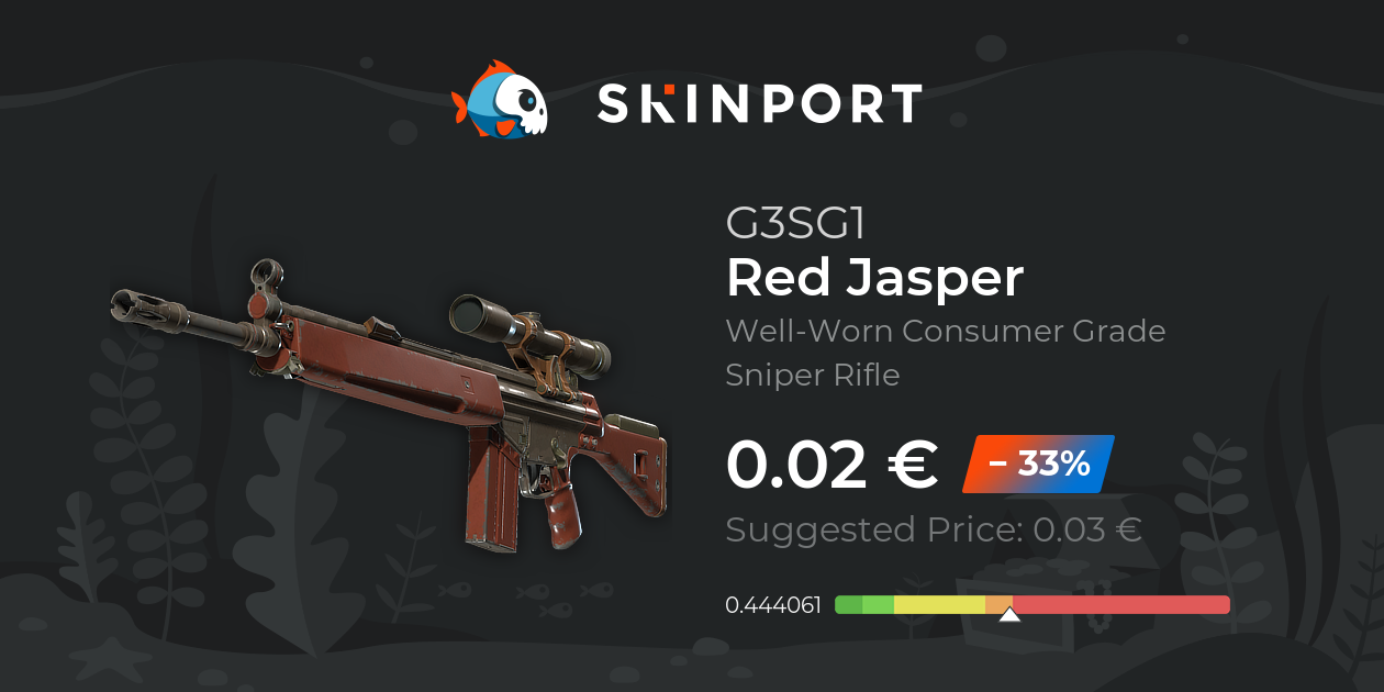G3SG1 | Red Jasper (Well-Worn) - Counter-Strike 2 - Skinport
