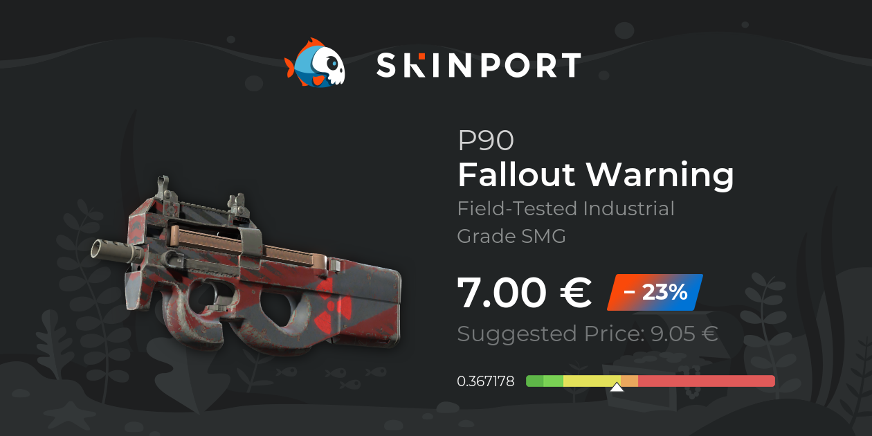 P90 | Fallout Warning (Field-Tested) - Counter-Strike 2 - Skinport