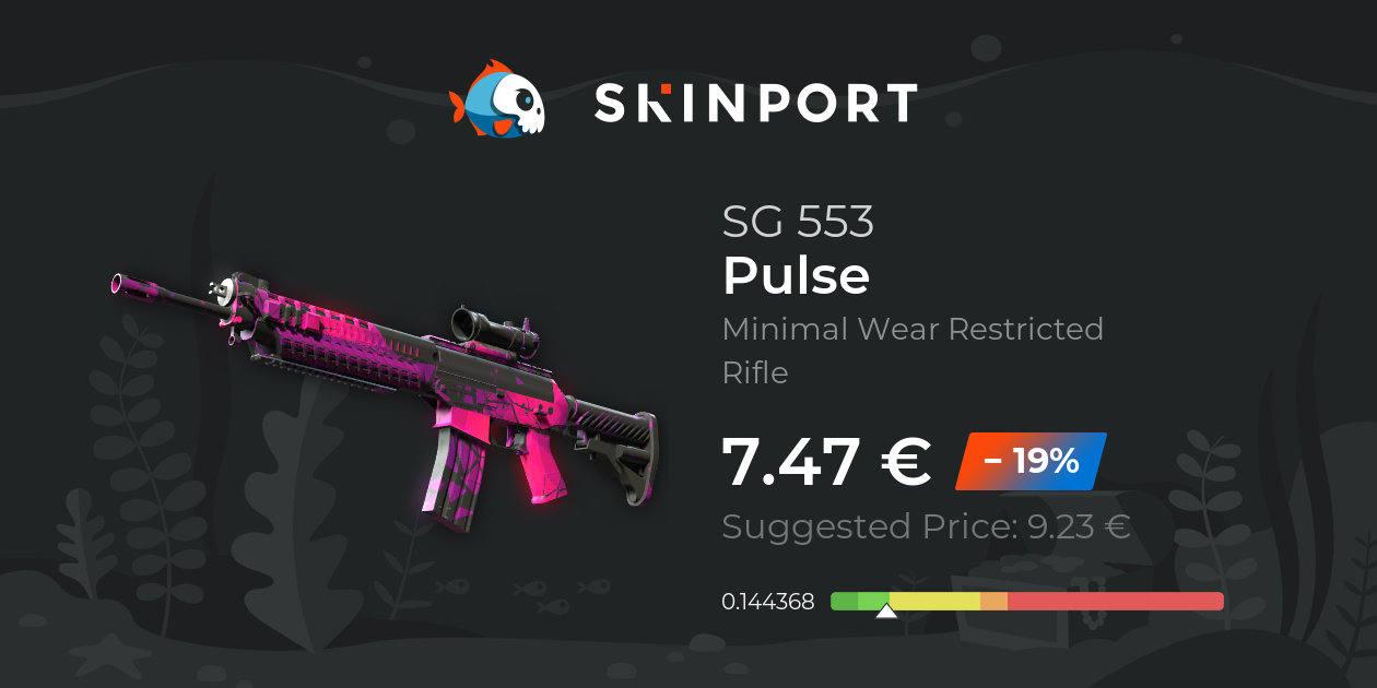 SG 553 | Pulse (Minimal Wear) - Counter-Strike 2 - Skinport