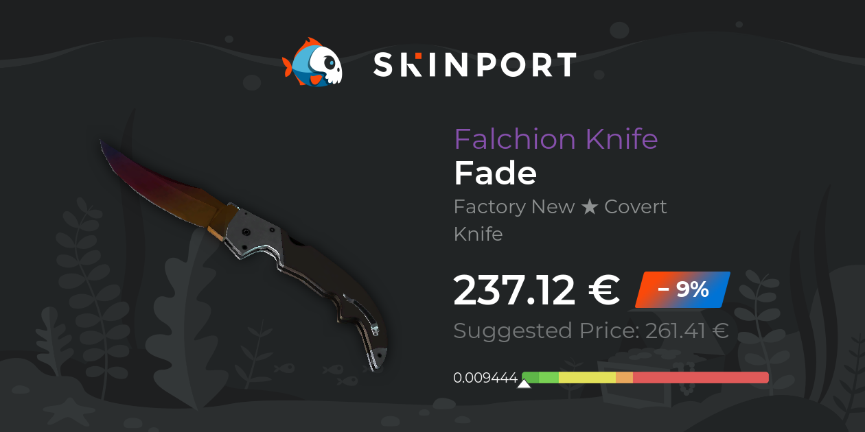 Falchion Knife | Fade (Factory New) - Counter-Strike 2 - Skinport