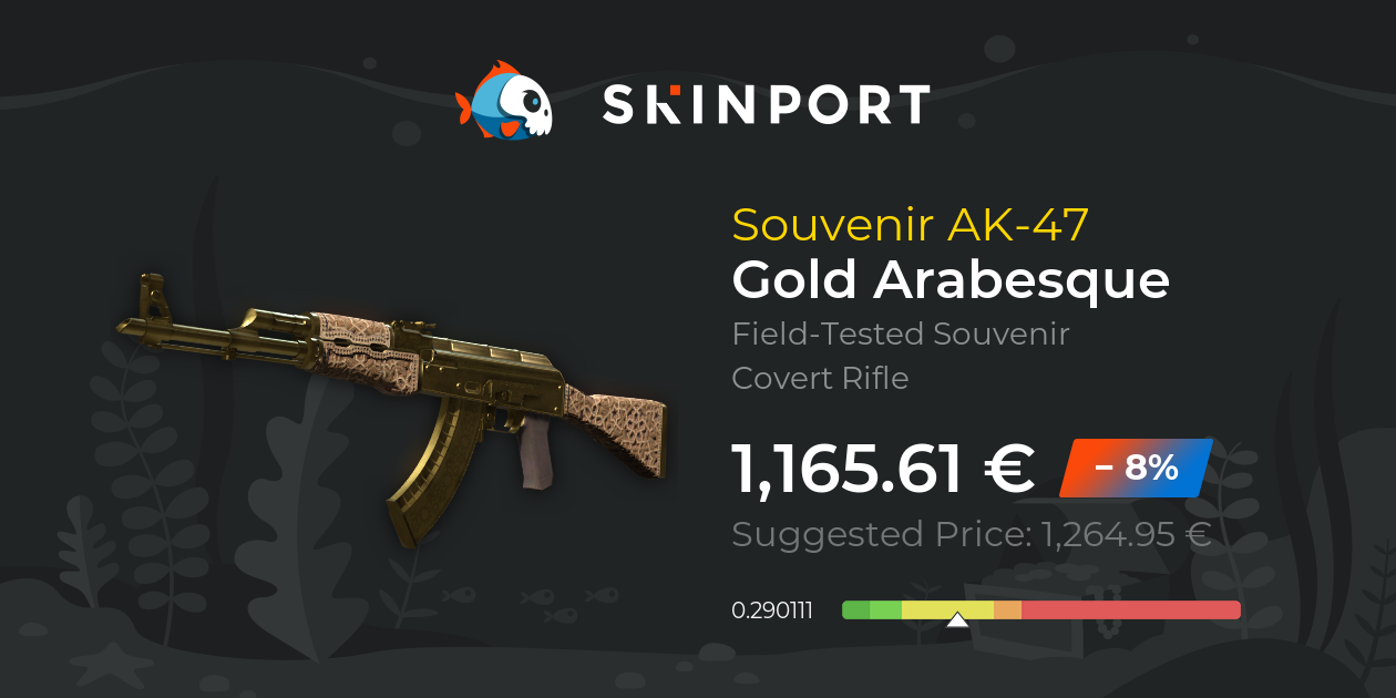AK-47 (Souvenir) | Gold-Arabeske (Einsatzerprobt) - Counter-Strike 2 ...
