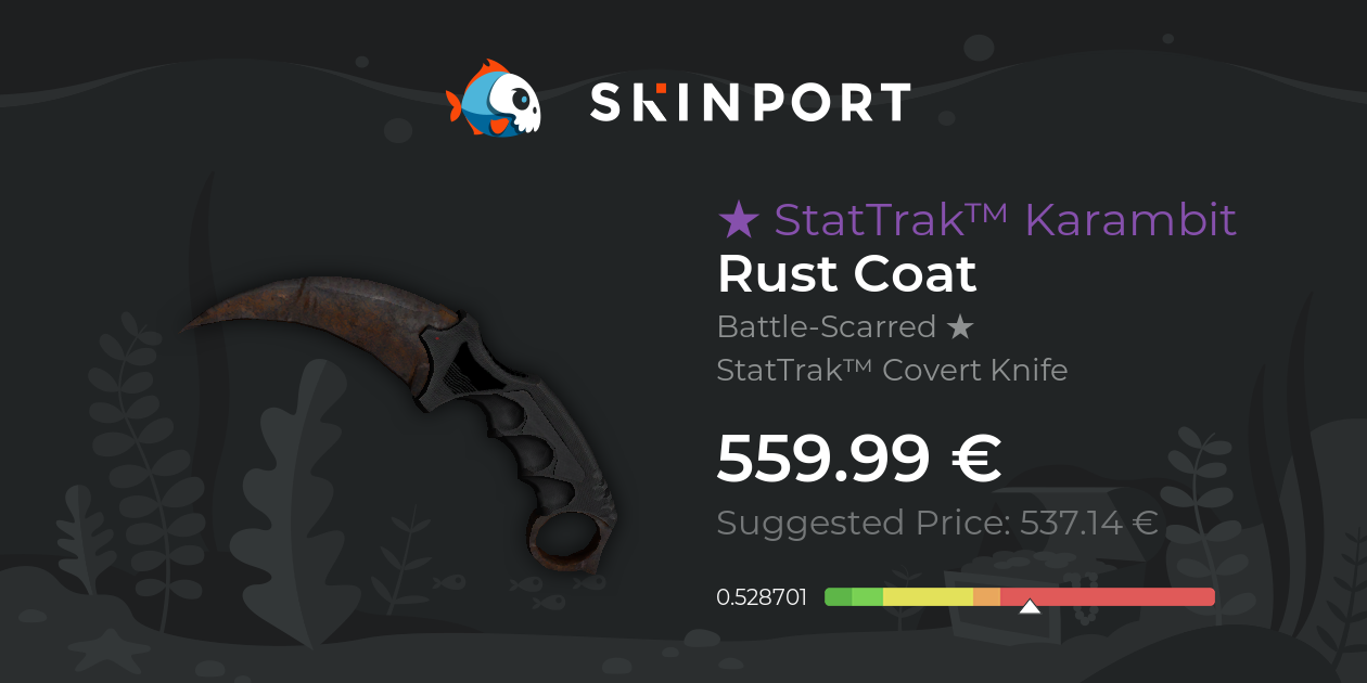 Karambit ★ StatTrak™ | Rust Coat (Gasto) - CS:GO - Skinport