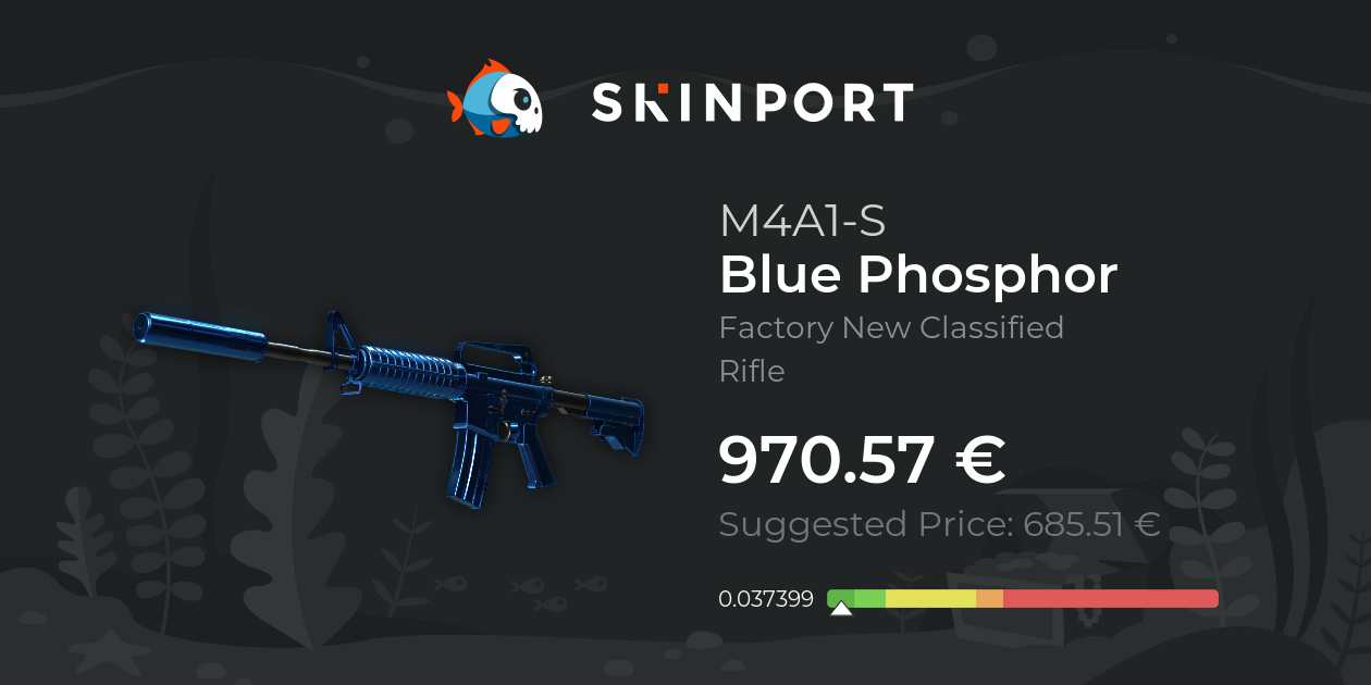 M4A1-S | Blue Phosphor (Factory New) - Counter-Strike 2 - Skinport