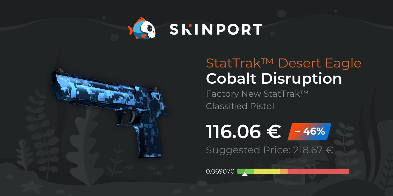 StatTrak™ Desert Eagle | Cobalt Disruption (Factory New) - Counter ...