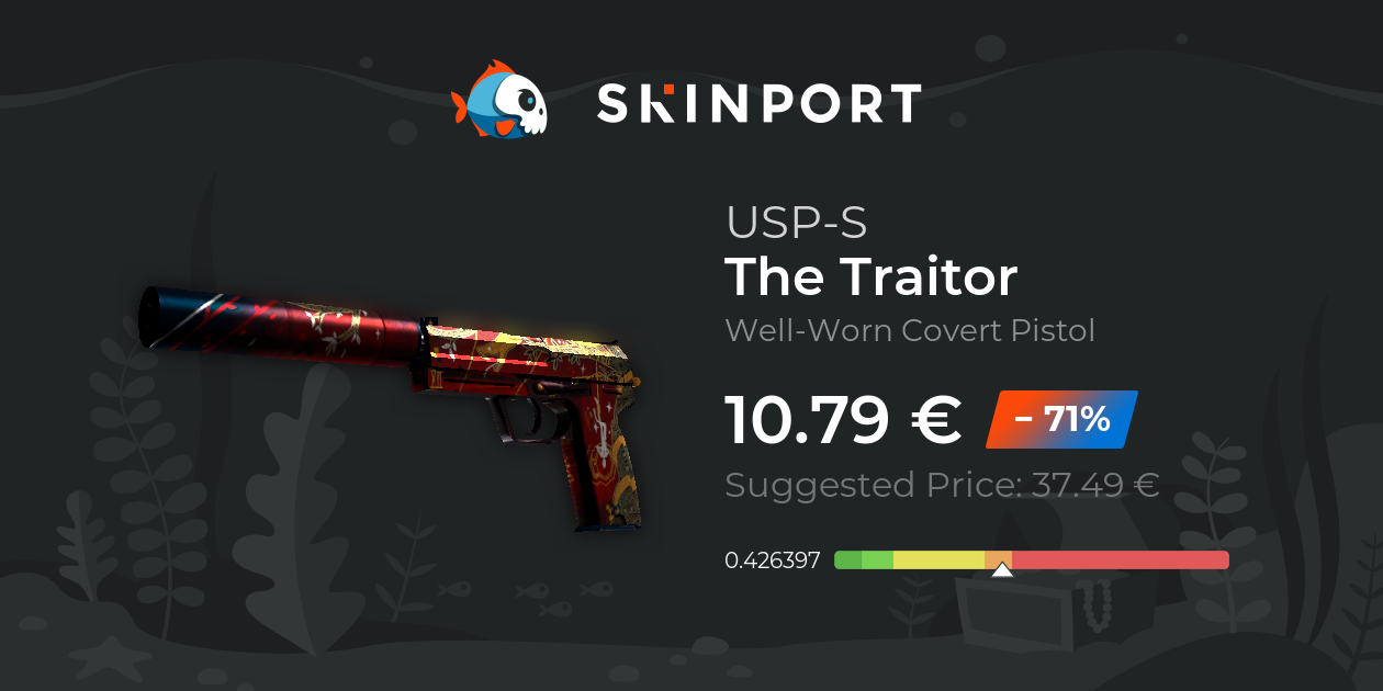 USP-S | The Traitor (Well-Worn) - CS:GO - Skinport