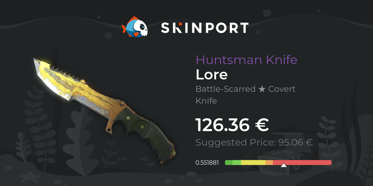 Huntsman Knife | Lore (Battle-Scarred) - Counter-Strike 2 - Skinport