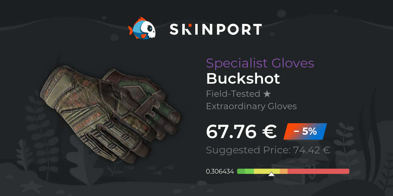 Specialist Gloves | Buckshot (Field-Tested) - CS:GO - Skinport