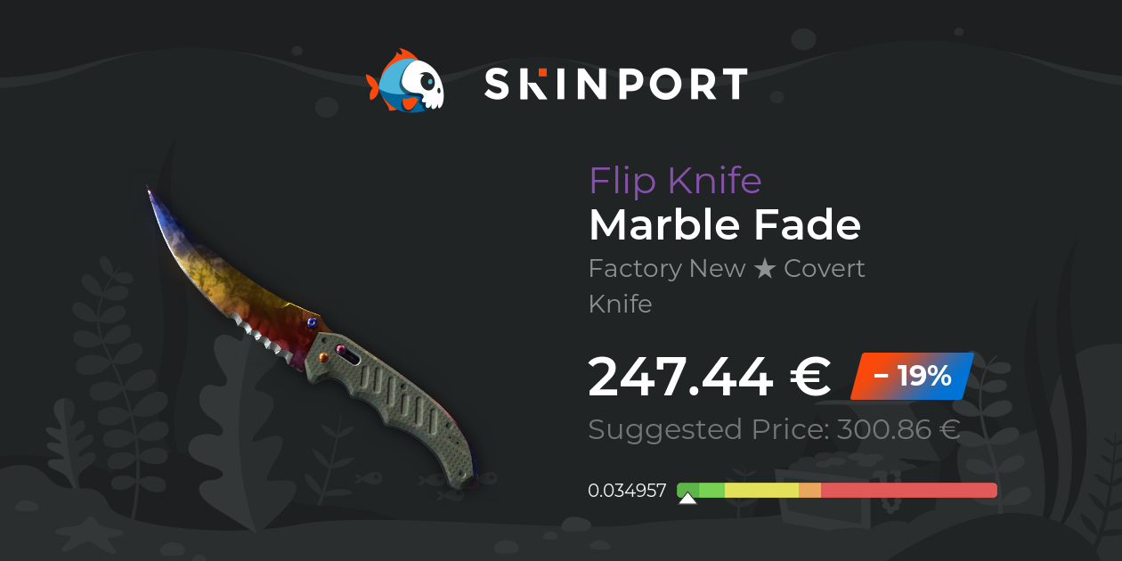 Flip Knife | Marble Fade (Factory New) - Counter-Strike 2 - Skinport
