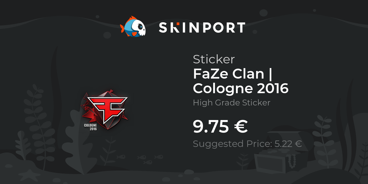 Sticker | FaZe Clan | Cologne 2016 - Counter-Strike 2 - Skinport