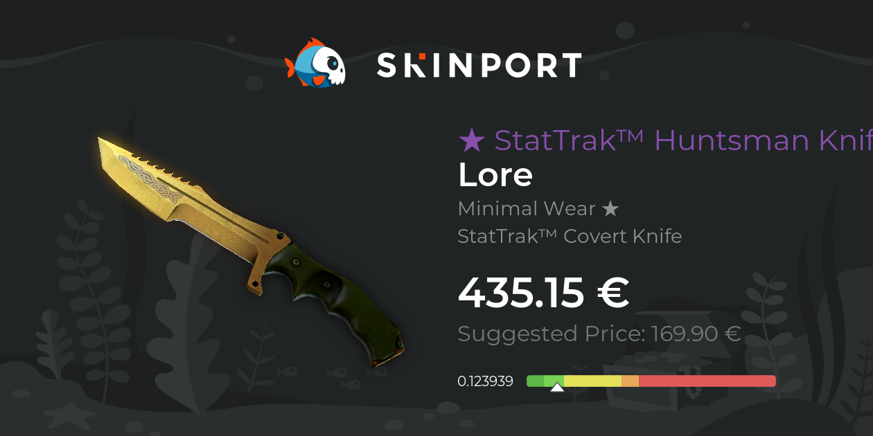 StatTrak™ Huntsman Knife | Lore (Minimal Wear) - Counter-Strike 2 ...