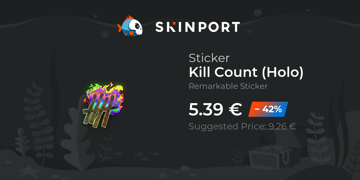 Sticker | Kill Count (Holo) - Counter-Strike 2 - Skinport