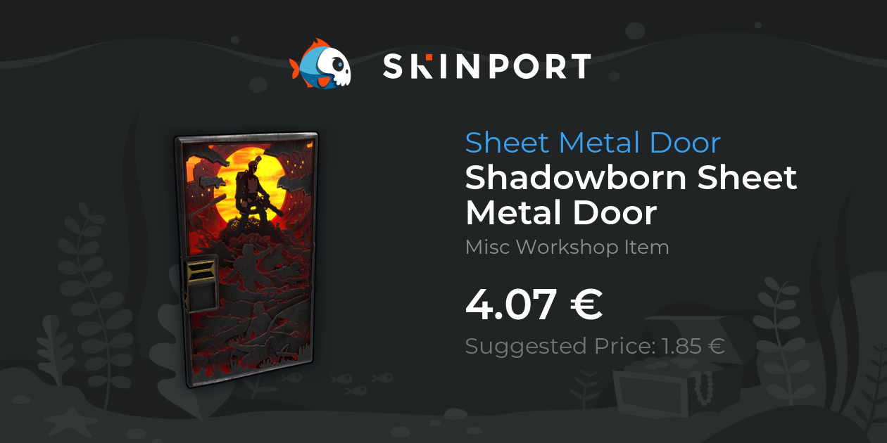 Shadowborn Sheet Metal Door - Rust - Skinport