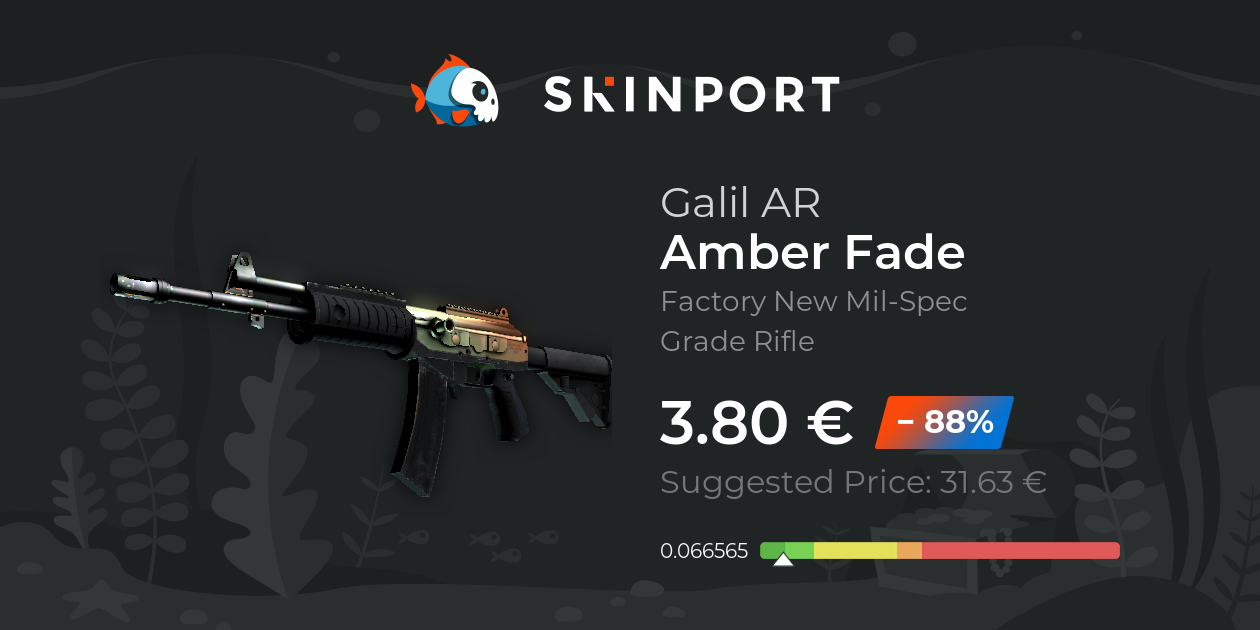 Galil AR | Amber Fade (Factory New) - Counter-Strike 2 - Skinport