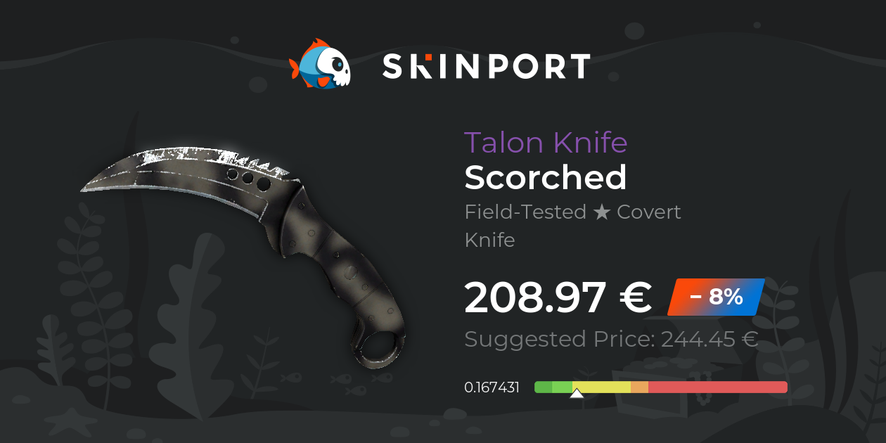 Talon-Messer (★) | Versengt (Einsatzerprobt) - Counter-Strike 2 - Skinport
