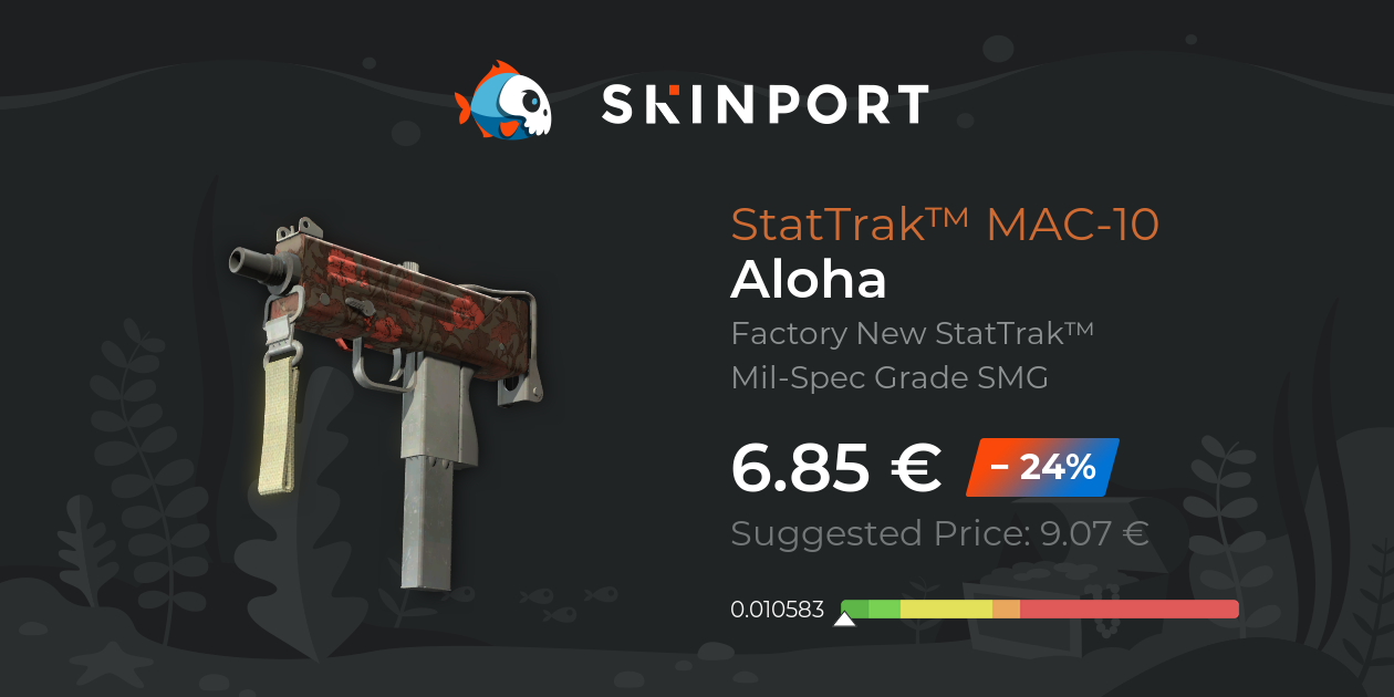 StatTrak™ MAC-10 | Aloha (Factory New) - Counter-Strike 2 - Skinport