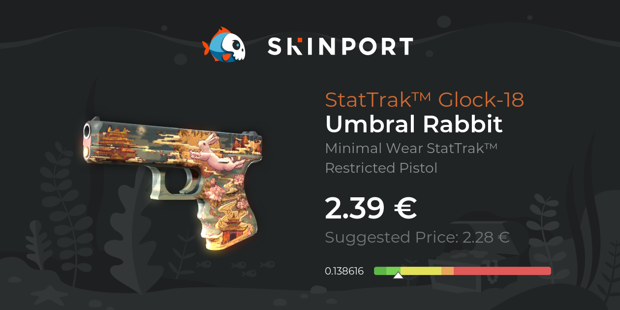 Glock-18 StatTrak™ | Umbral Rabbit (Casi nuevo) - Counter-Strike 2 ...