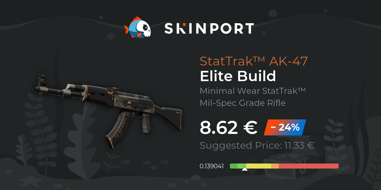 StatTrak™ AK-47 | Elite Build (Minimal Wear) - Counter-Strike 2 - Skinport