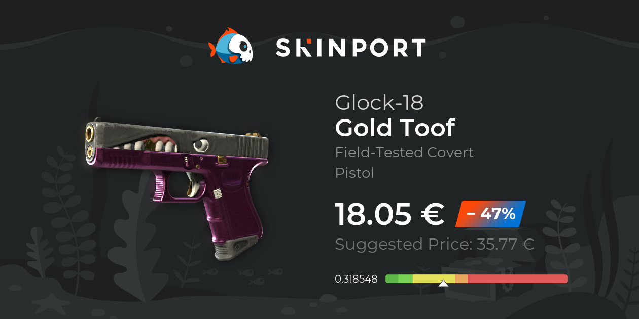 Glock-18 | Gold Toof (Field-Tested) - Counter-Strike 2 - Skinport