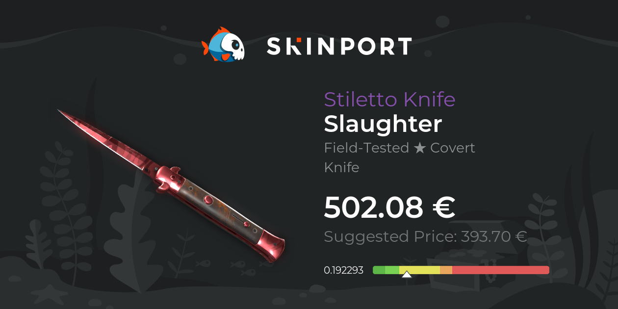 Stiletto Knife | Slaughter (Field-Tested) - Counter-Strike 2 - Skinport