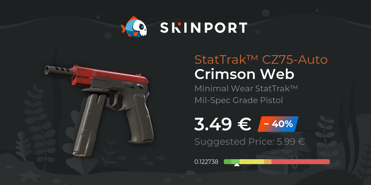 StatTrak™ CZ75-Auto | Crimson Web (Minimal Wear) - Counter-Strike 2 ...