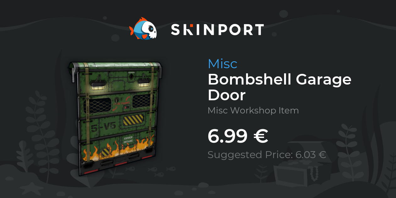 Bombshell Garage Door - Rust - Skinport