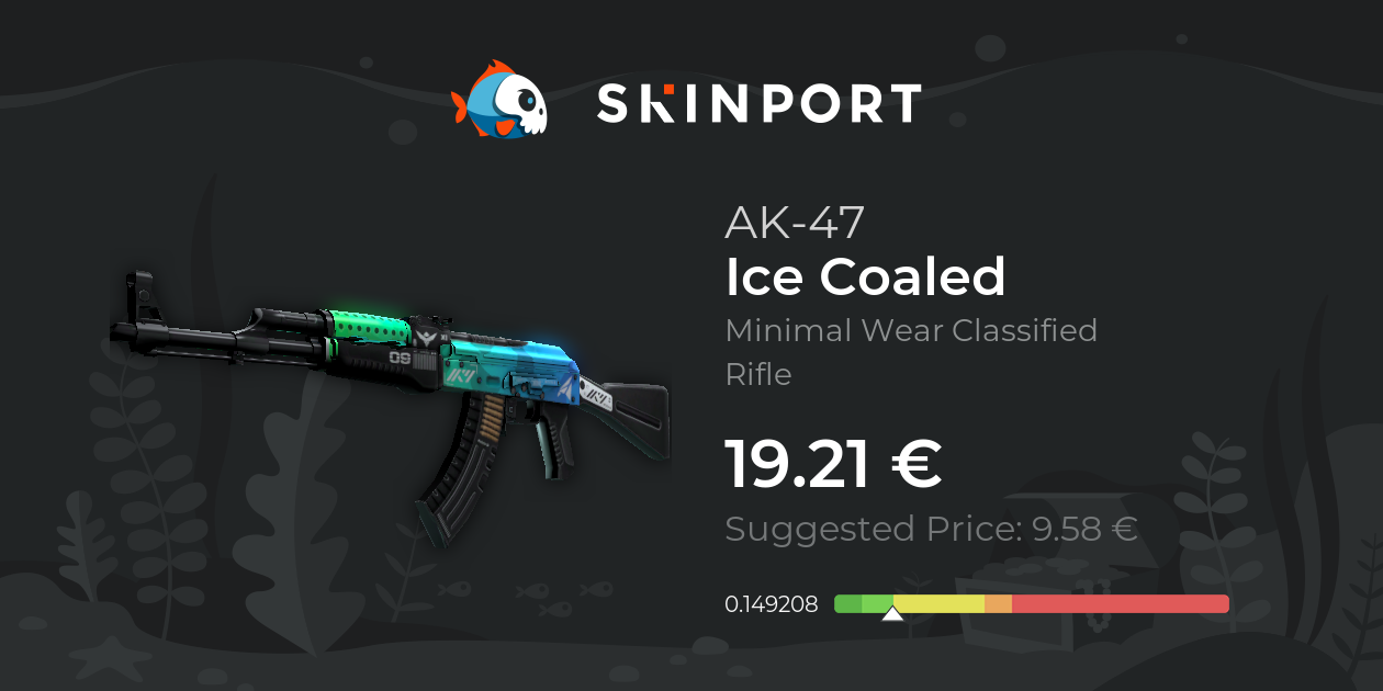 AK-47 | Ice Coaled (Minimal Wear) - CS:GO - Skinport