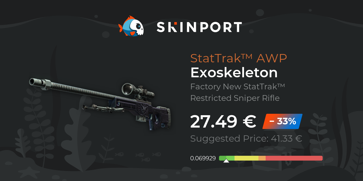 StatTrak™ AWP | Exoskeleton (Factory New) - Counter-Strike 2 - Skinport
