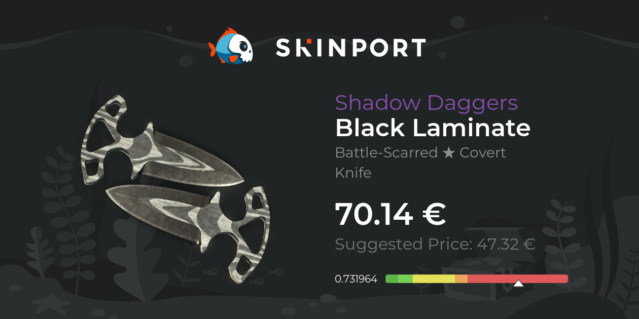 Shadow Daggers | Black Laminate (Battle-Scarred) - Counter-Strike 2 ...
