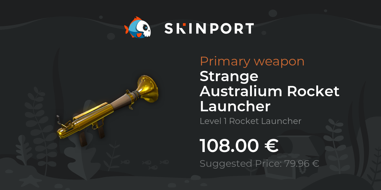 Strange Australium Rocket Launcher - Team Fortress 2 - Skinport