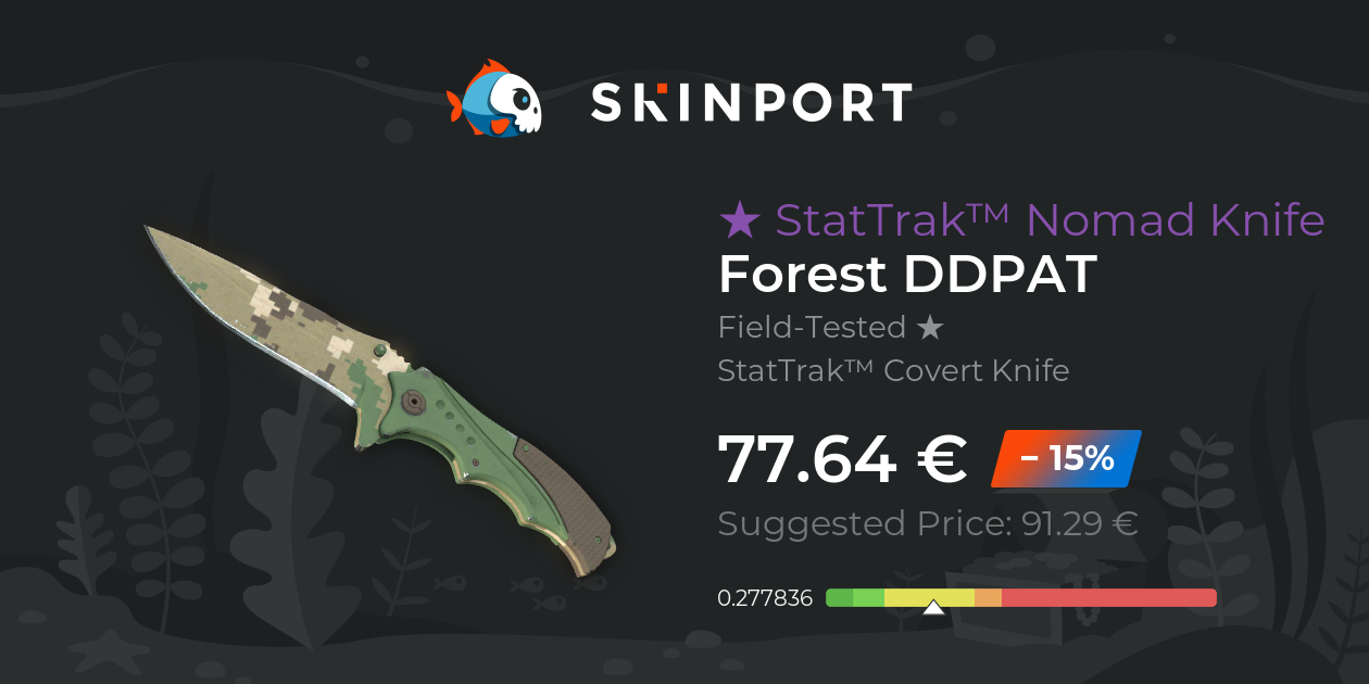 StatTrak™ Nomad Knife | Forest DDPAT (Field-Tested) - Counter-Strike 2 ...