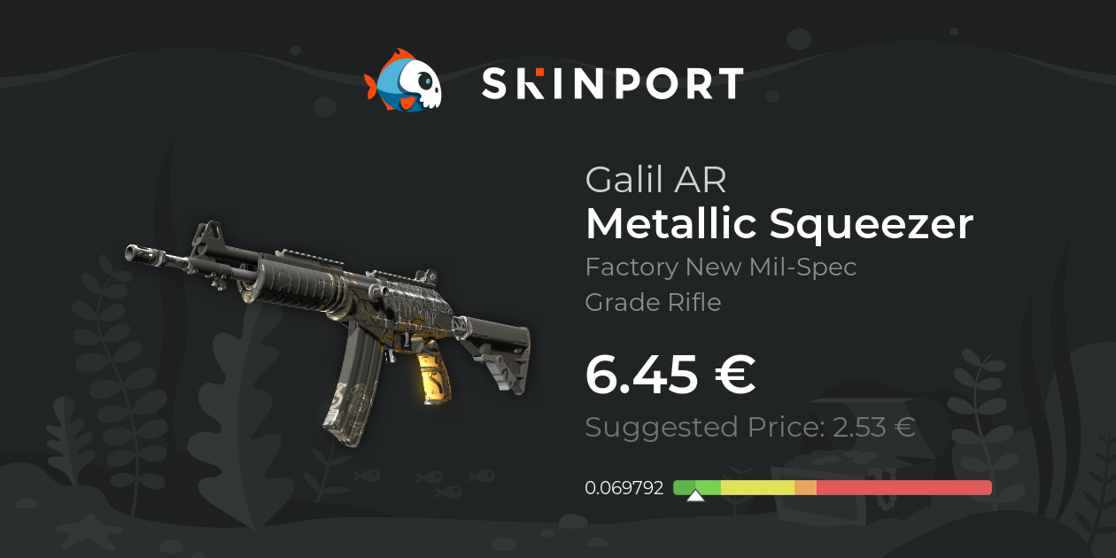 Galil AR | Metallic Squeezer (Factory New) - Counter-Strike 2 - Skinport