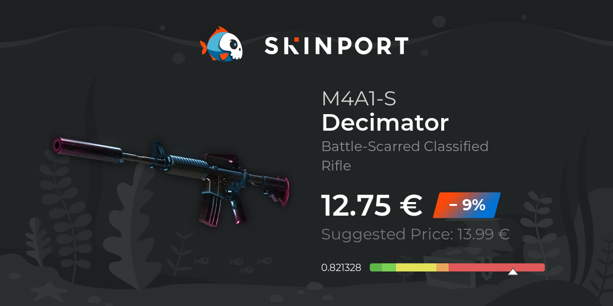 M4A1-S | Decimator (Battle-Scarred) - Counter-Strike 2 - Skinport