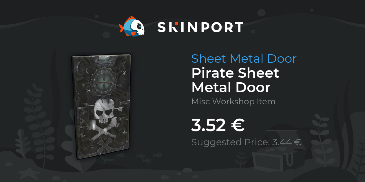 Pirate Sheet Metal Door - Rust - Skinport