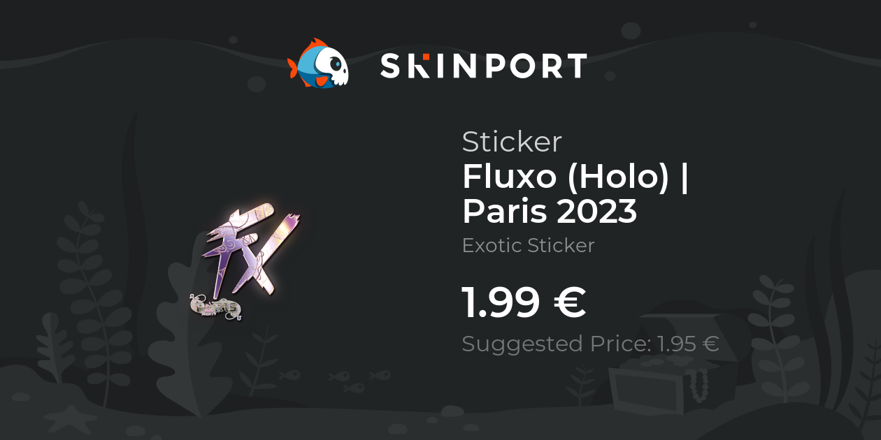 Sticker | Fluxo (Holo) | Paris 2023 - Counter-Strike 2 - Skinport