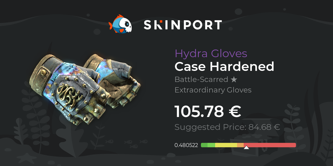 Hydra Gloves | Case Hardened (Battle-Scarred) - Counter-Strike 2 - Skinport