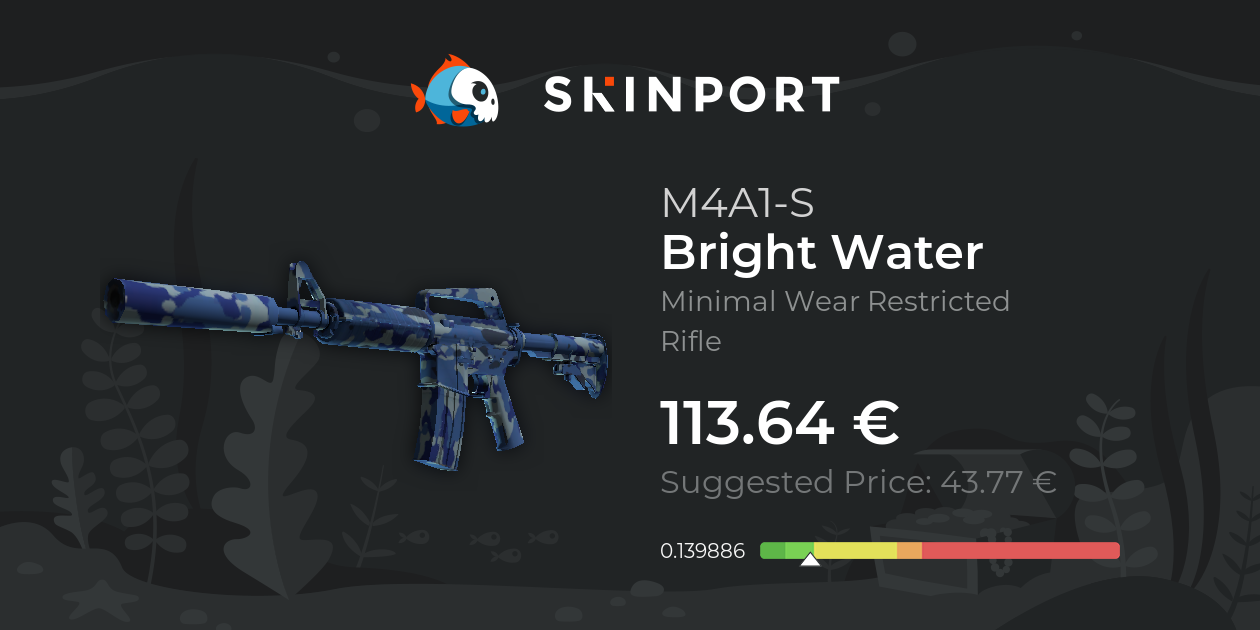 M4A1-S | Bright Water (Minimal Wear) - CS2 - Skinport