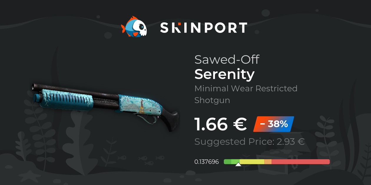 Sawed-Off | Serenity (Minimal Wear) - CS2 - Skinport