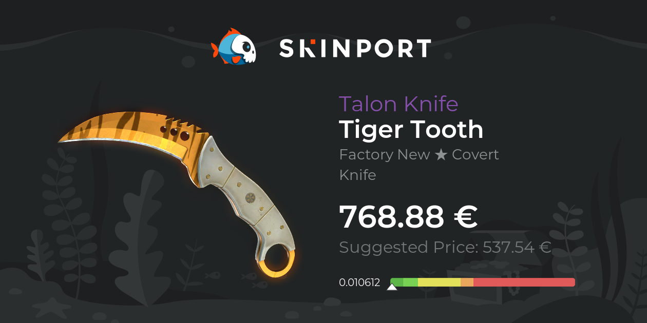 Talon Knife | Tiger Tooth (Factory New) - Counter-Strike 2 - Skinport