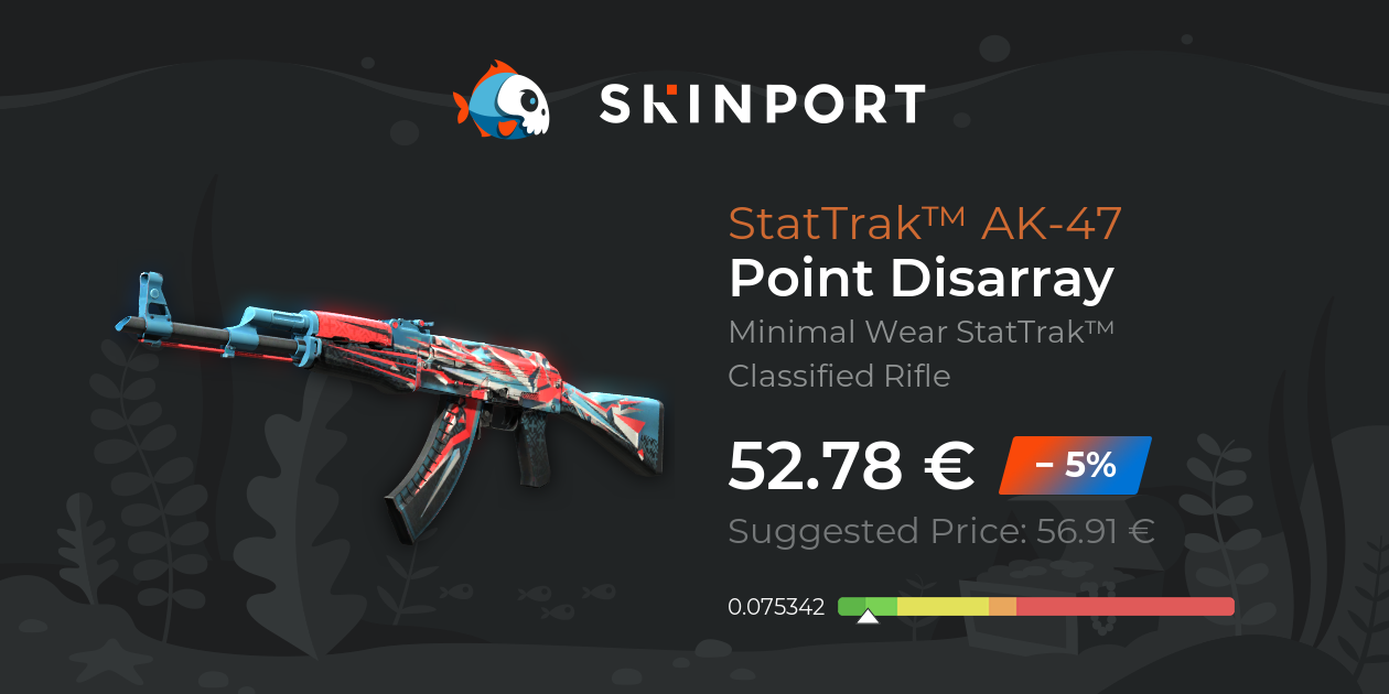 StatTrak™ AK-47 | Point Disarray (Minimal Wear) - Counter-Strike 2 ...