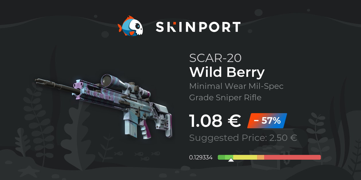 SCAR-20 | Wild Berry (Minimal Wear) - Counter-Strike 2 - Skinport