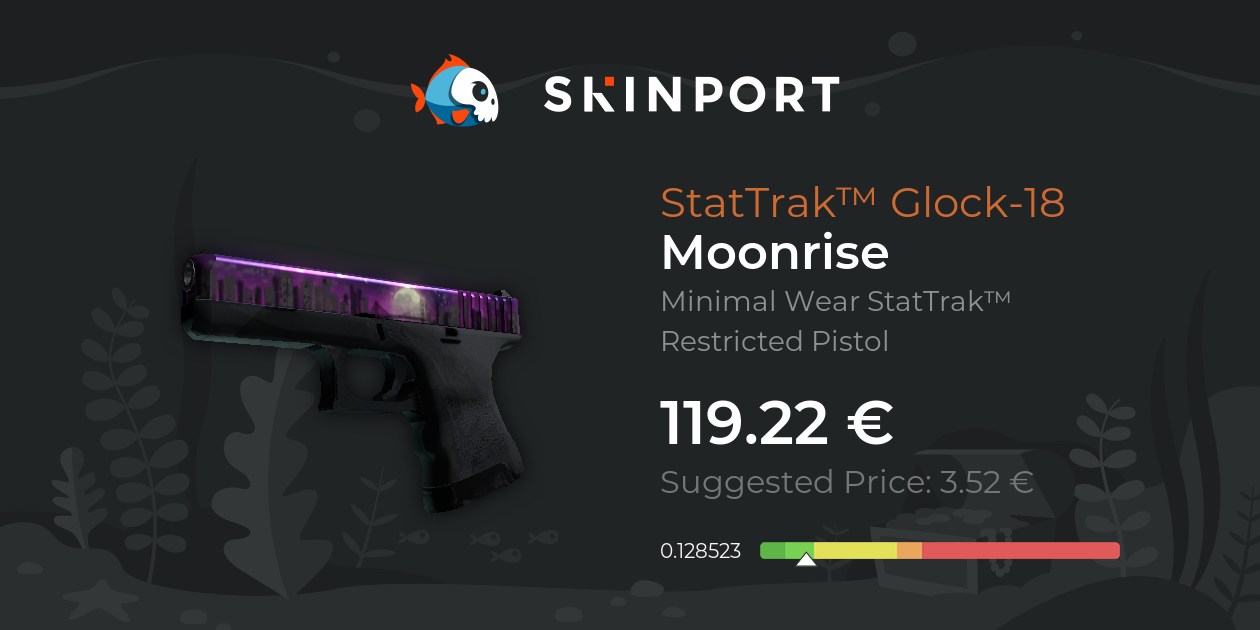 StatTrak™ Glock-18 | Moonrise (Minimal Wear) - Counter-Strike 2 - Skinport