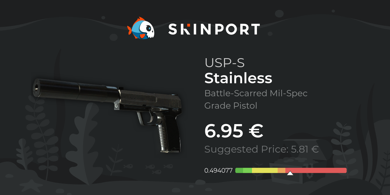 USP-S | Stainless (Battle-Scarred) - Counter-Strike 2 - Skinport