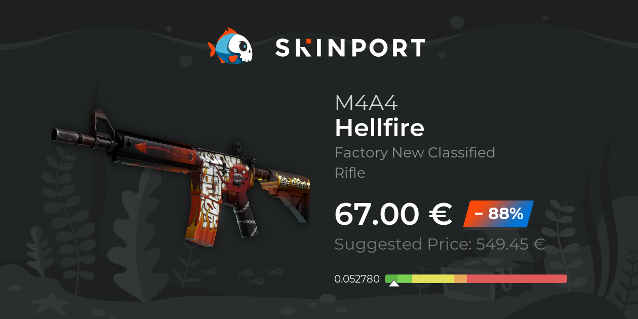 M4A4 | Hellfire (Factory New) - Counter-Strike 2 - Skinport